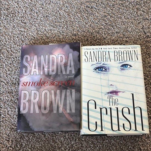 Other | Sandra Brown Book Set Smoke Screen The Crush | Poshmark